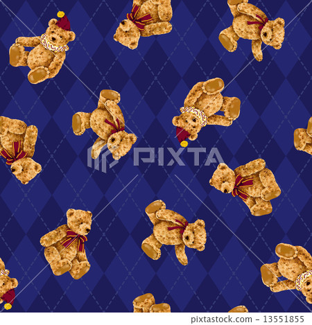 Beautiful bear pattern - Stock Illustration [13551855] - PIXTA