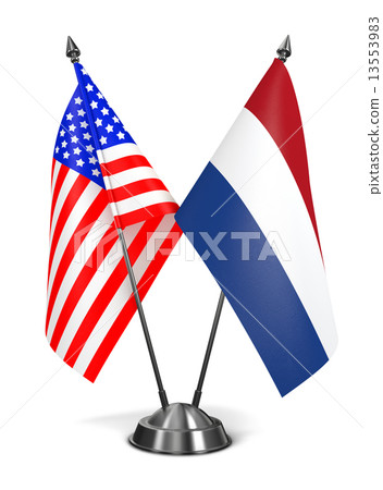 USA and Netherlands - Miniature Flags. - Stock Illustration [13553983 ...