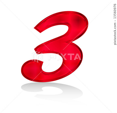 3 Numerical emblem - Stock Illustration [13560976] - PIXTA