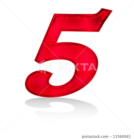 5 numerical emblem - Stock Illustration [13560981] - PIXTA