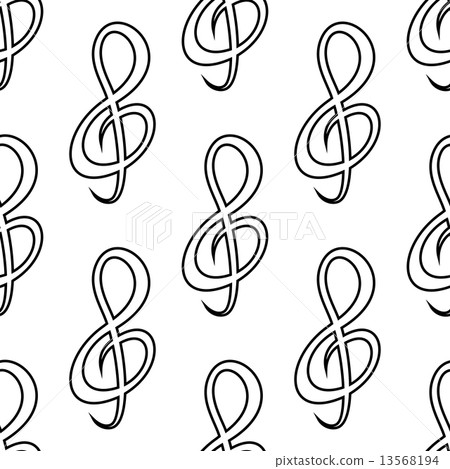 Treble Clef Outline