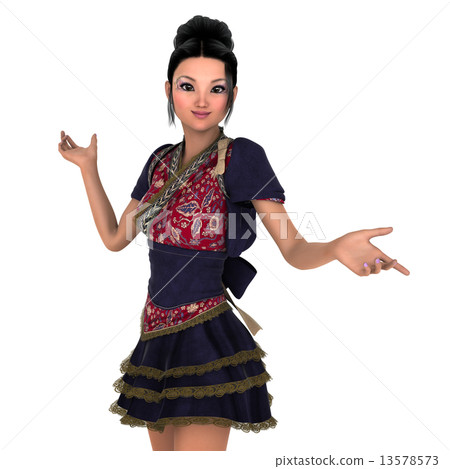 China girl - Stock Illustration [13578573] - PIXTA