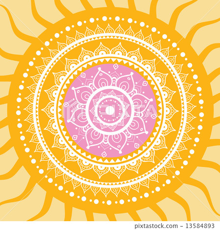 Mandala. Sun pattern. - Stock Illustration [13584893] - PIXTA