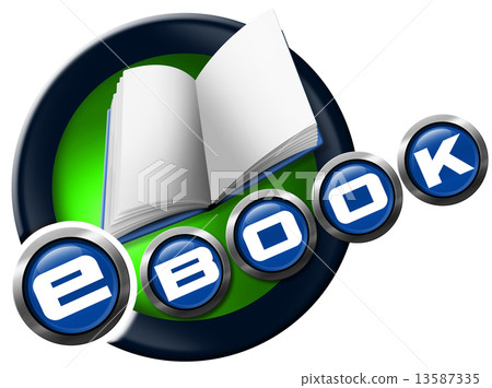 E-Book - Round Icon - Stock Illustration [13587335] - PIXTA