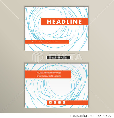 Book cover with abstract colored lines and circles - Stock Illustration ...