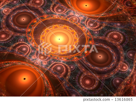 Hot circle background - Stock Illustration [13616865] - PIXTA