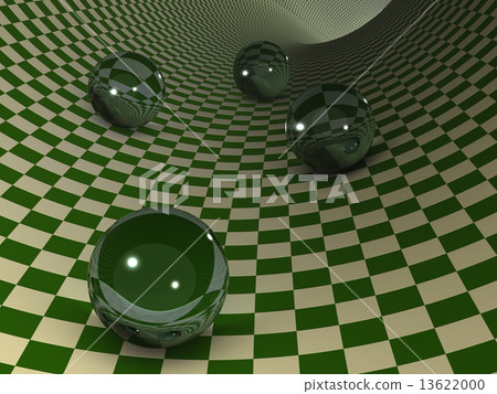 glass ball abstract background. 3d - Stock Illustration [13622000] - PIXTA