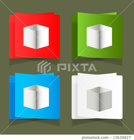 Set of simple square packages for packing - Stock Illustration ...