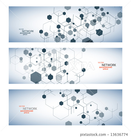 Vector color network connection and DNA atom - Stock Illustration ...