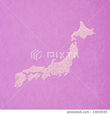 Japanese Map of Sakura - Stock Illustration [13650593] - PIXTA