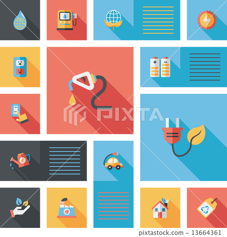 Environmental protection concept flat ui... - Stock Illustration ...