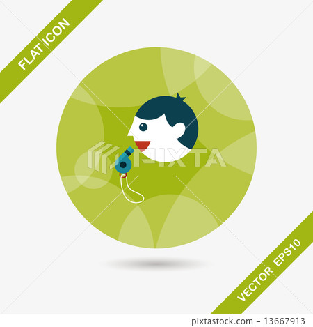 coach flat icon with long shadow,esp10 - Stock Illustration [13667913 ...