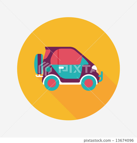 Transportation Sports Utility Vehicle flat icon... - Stock Illustration ...