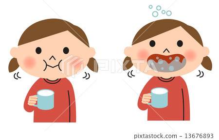 Child - gargle - Stock Illustration [13676893] - PIXTA