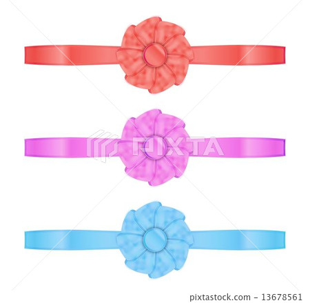 collection of the three ribbons - Stock Illustration [13678561] - PIXTA