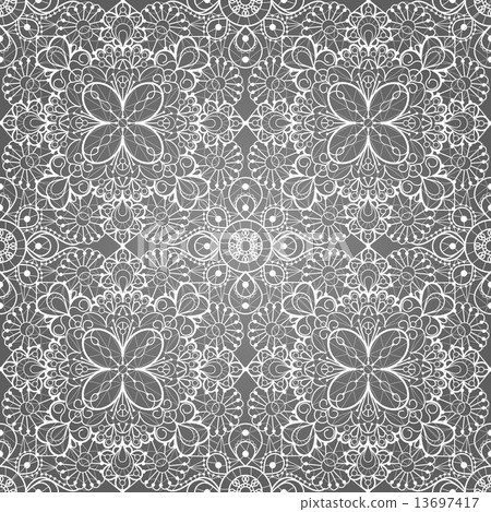 Seamless lace background - Stock Illustration [13697417] - PIXTA