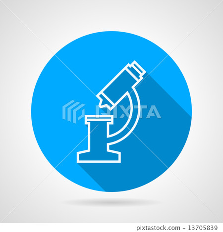 Flat blue icon for microscope-插圖素材 [13705839] - PIXTA圖庫