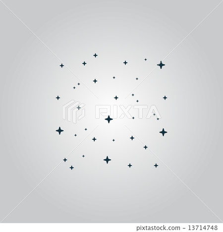 starry sky icon - Stock Illustration [13714748] - PIXTA
