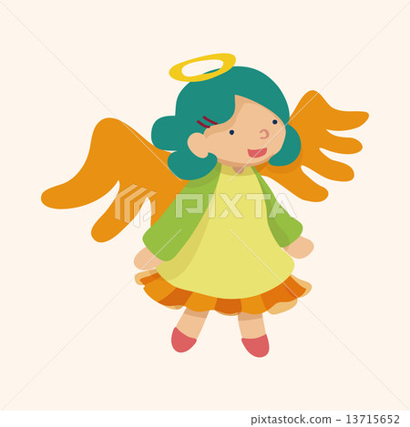 angel cartoon design elements vector - Stock Illustration [13715652 ...