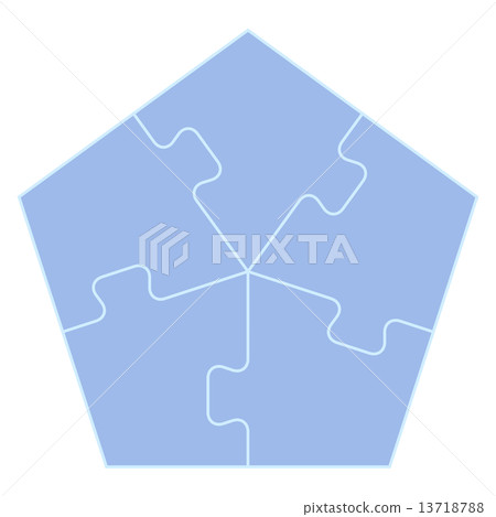 Pentagon puzzle - Stock Illustration [13718788] - PIXTA