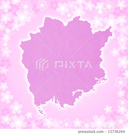 Okayama Prefecture Map - Stock Illustration [13736264] - PIXTA