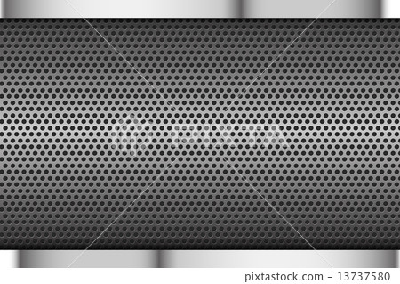 Chrome black and grey background texture - Stock Illustration [13737580 ...