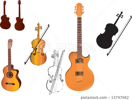 Vector set of Musical instruments - Stock Illustration [13747082] - PIXTA