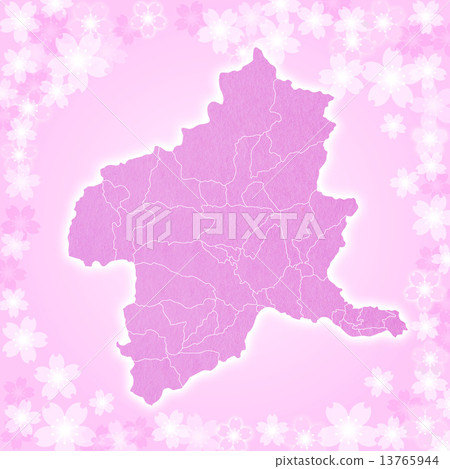 Gunma Prefecture Map - Stock Illustration [13765944] - PIXTA