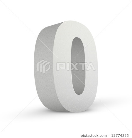 zero, 3d, number - Stock Illustration [13774255] - PIXTA