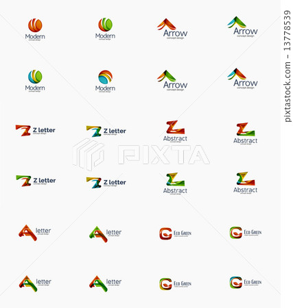 Modern company logo set - Stock Illustration [13778539] - PIXTA