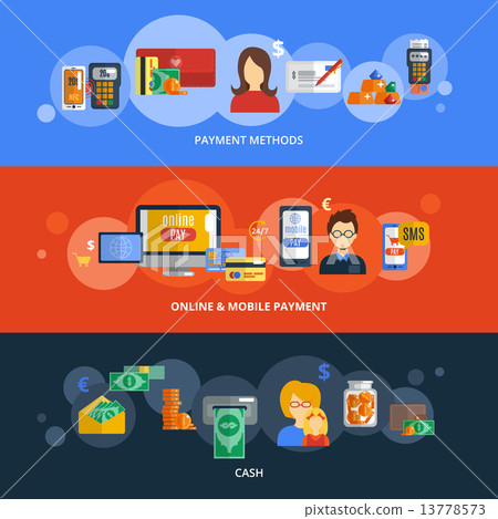 Payment Banner Set - Stock Illustration [13778573] - PIXTA