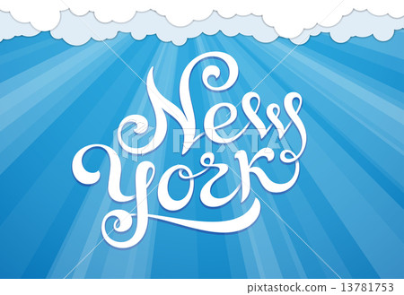 New York hand lettering - Stock Illustration [13781753] - PIXTA