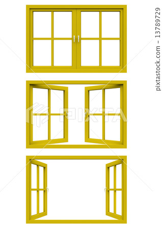 Window yellow - Stock Illustration [13789729] - PIXTA