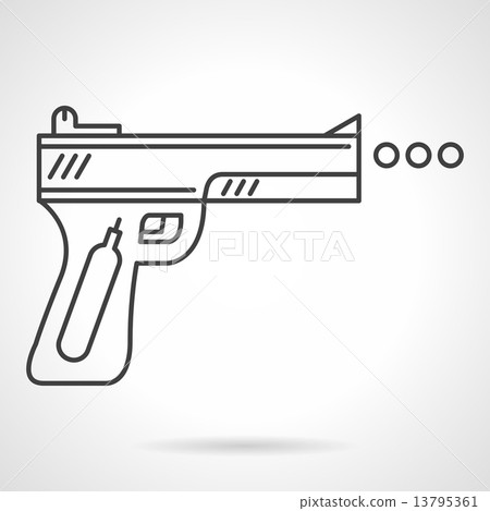 Contour vector icon for air gun - Stock Illustration [13795361] - PIXTA