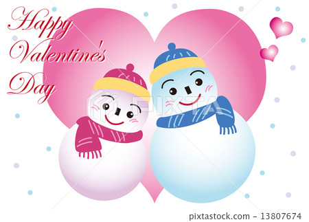 Valentine Snowman Clip Art Valentine Snowman Stock Illustrations
