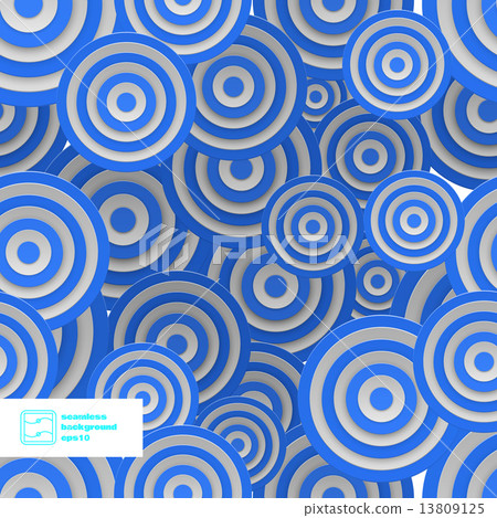 Abstract Seamless Circles Pattern. Vector - Stock Illustration [13809125] - PIXTA