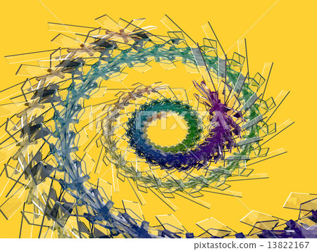 Structure of glass (helix) - Stock Illustration [13822167] - PIXTA