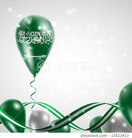 Flag of Saudi Arabia on balloon - Stock Illustration [13822613] - PIXTA