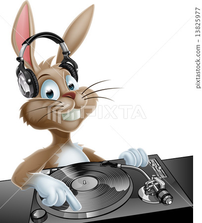 DJ Easter Bunny - Stock Illustration [13825977] - PIXTA