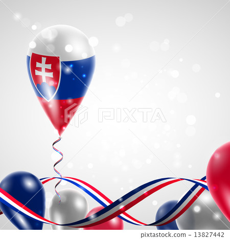 Slovak flag on balloon - Stock Illustration [13827442] - PIXTA