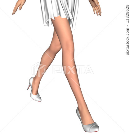 Beautiful slender legs of a woman - Stock Illustration [13829629] - PIXTA