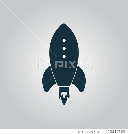 Rocket Icon, sign and button - Stock Illustration [13854363] - PIXTA