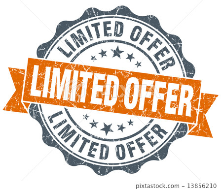limited offer vintage orange seal isolated on...-插圖素材 [13856210] - PIXTA圖庫