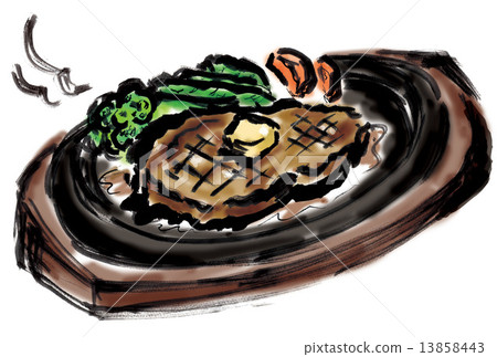 Steak beef steak beef steak beef meat meat dish... - Stock Illustration ...
