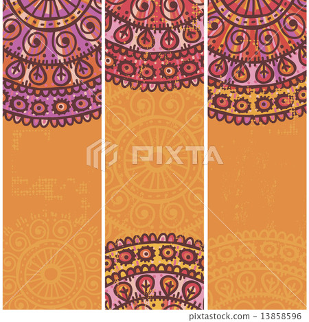 Hand drawn set of cards - Stock Illustration [13858596] - PIXTA