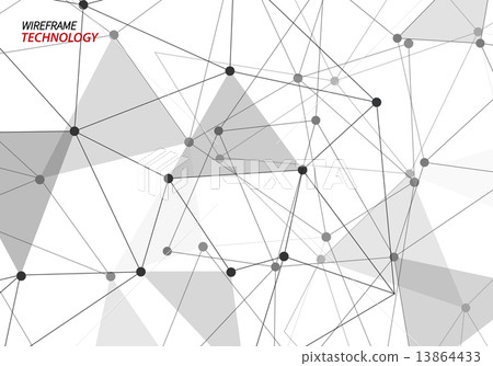 wire frame technology background - Stock Illustration [13864433] - PIXTA