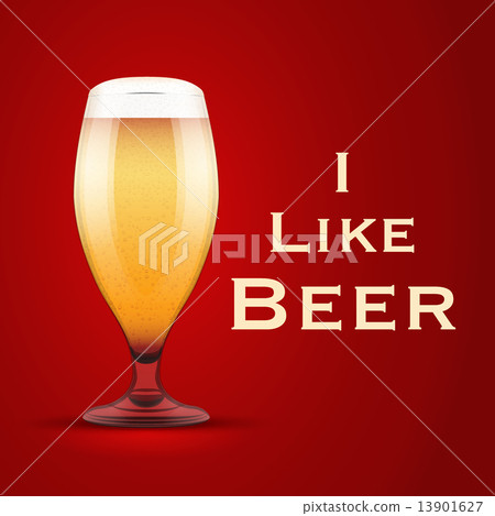 Vector Illustration I like beer - Stock Illustration [13901627] - PIXTA