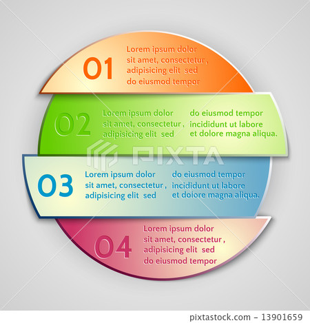 Vector abstract round list infographic element - Stock Illustration ...
