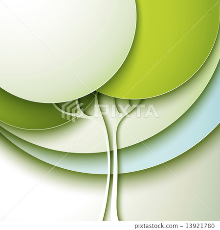 Abstract spring tree - Stock Illustration [13921780] - PIXTA