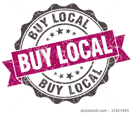 buy local grunge violet seal isolated on white - Stock Illustration ...